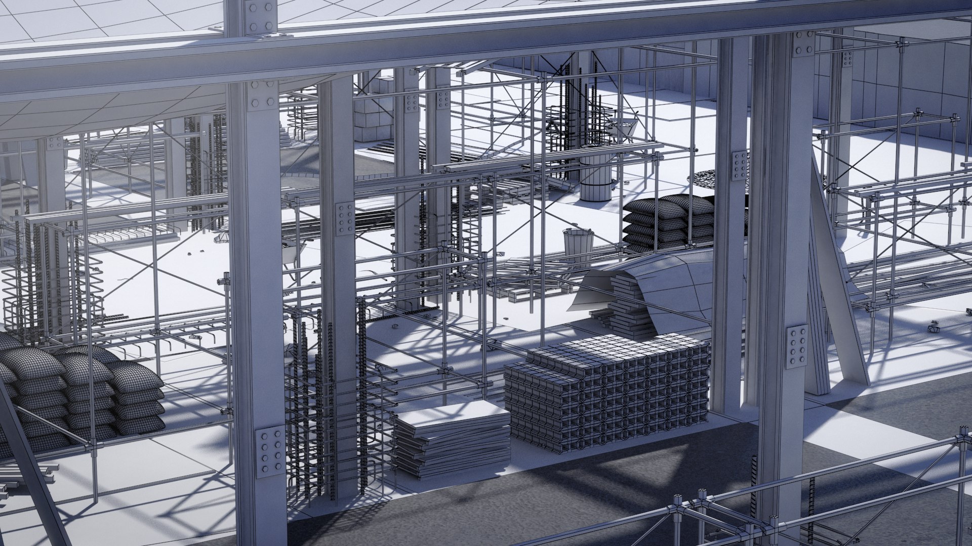 3D Construction Site - TurboSquid 2209205