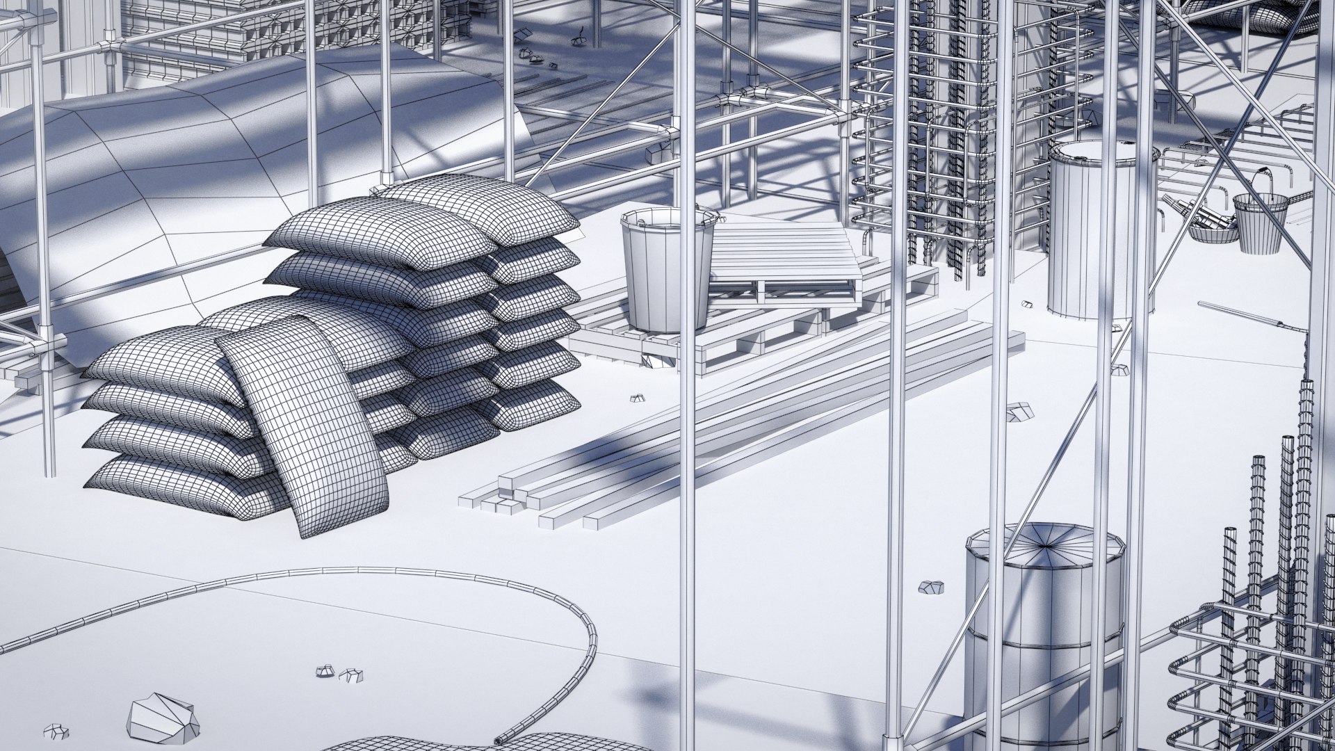 3D Construction Site - TurboSquid 2209205