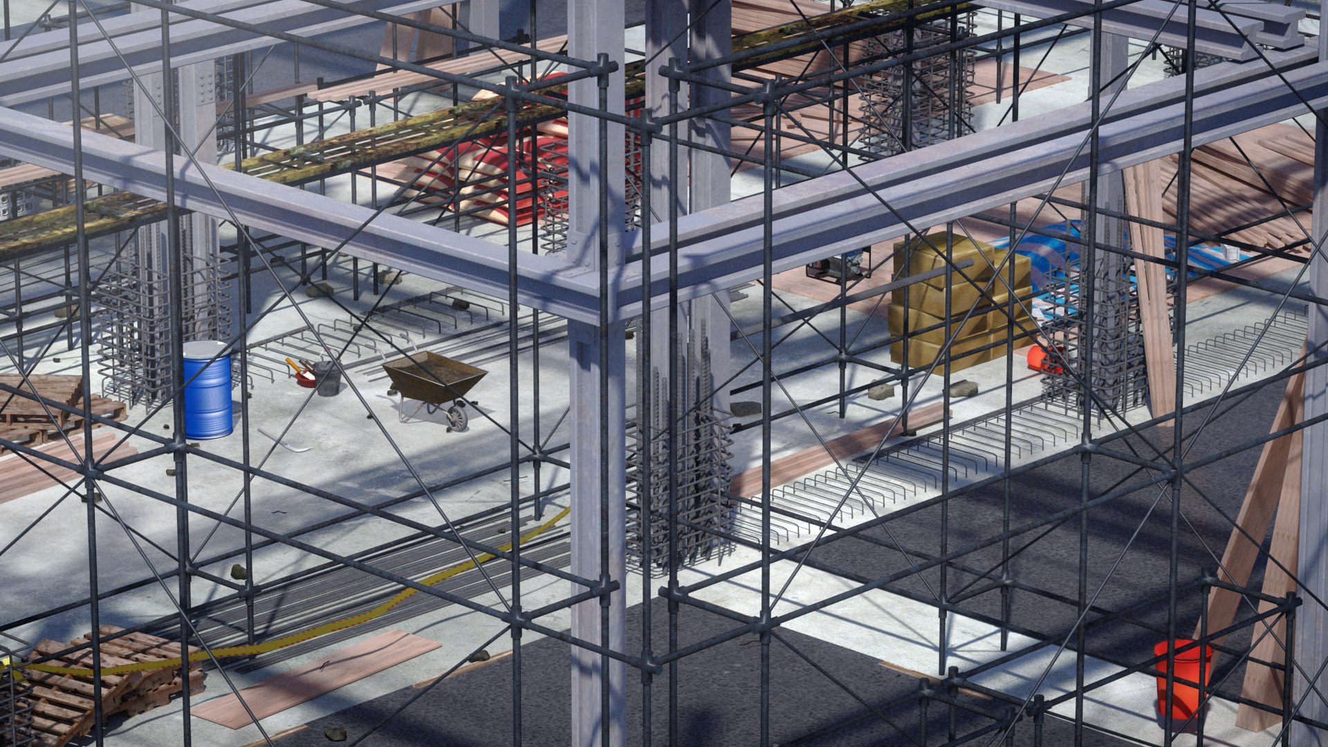 3D Construction Site - TurboSquid 2209205
