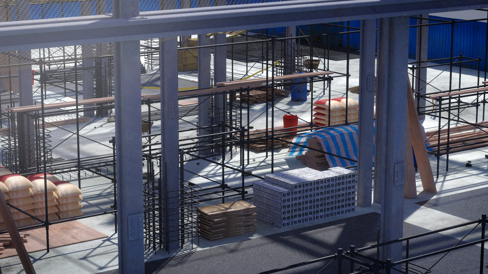 3D Construction Site - TurboSquid 2209205