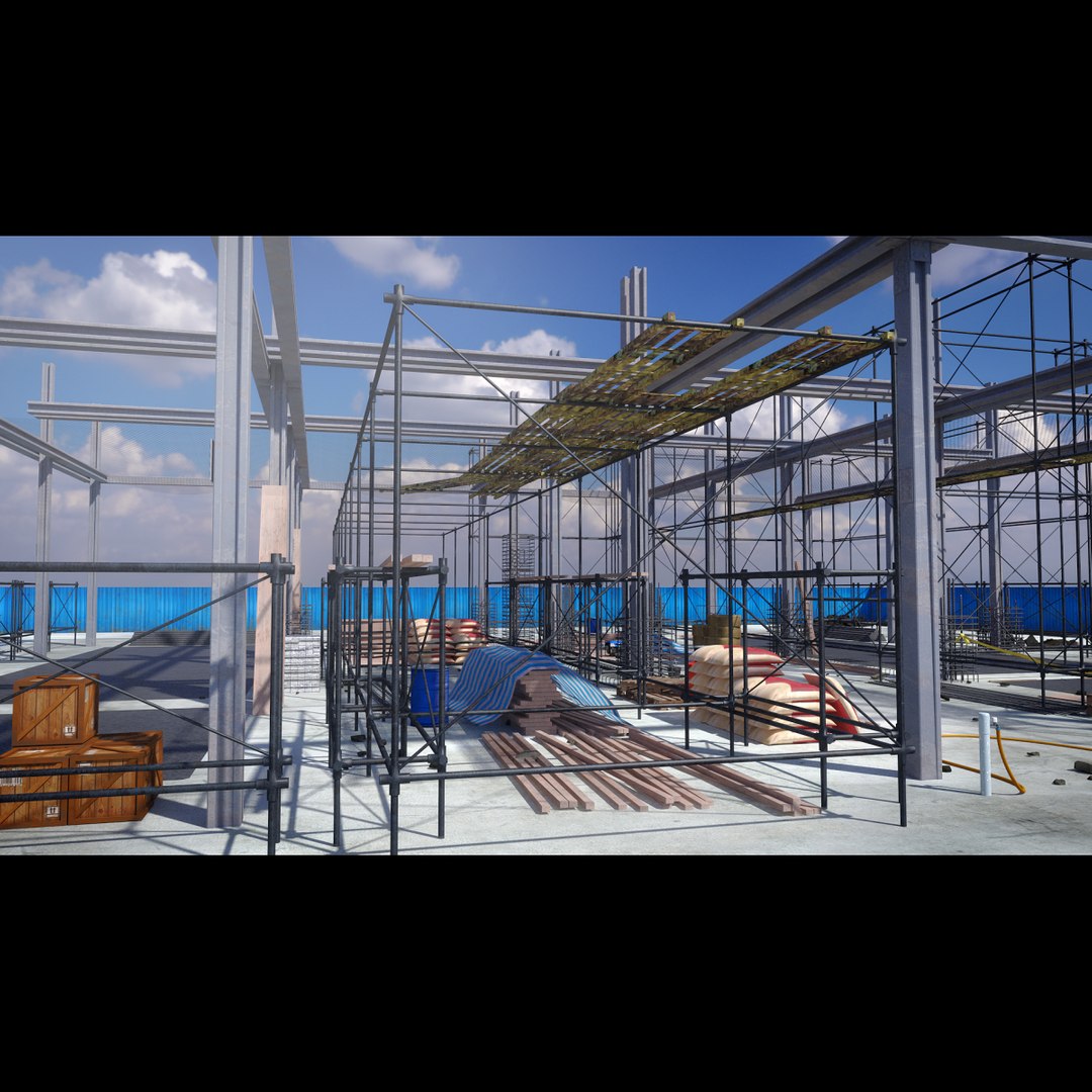 3D Construction Site - TurboSquid 2209205