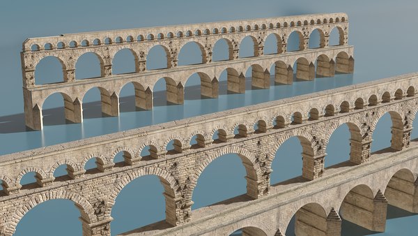 modelo 3d Acueducto romano antiguo - TurboSquid 2349692