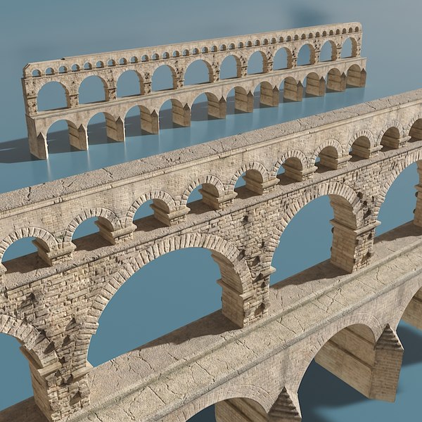 modelo 3d Acueducto romano antiguo - TurboSquid 2349692