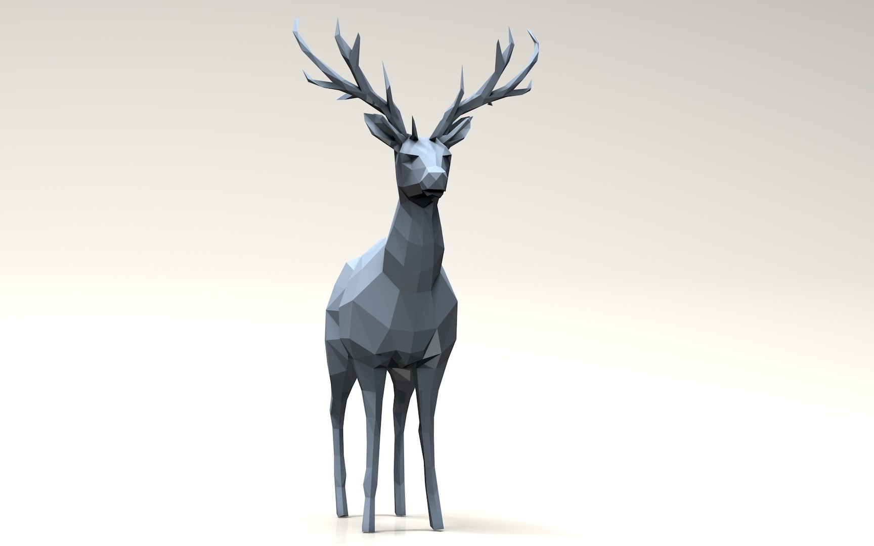 3D Low Poly Deer - TurboSquid 1737406