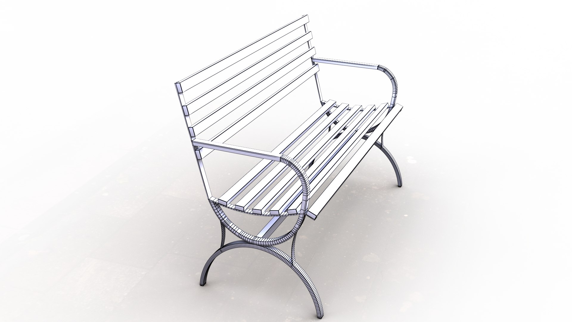 Park Bench 3D Model - TurboSquid 2089609
