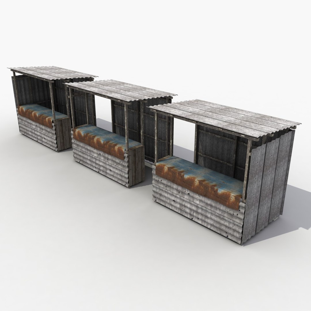 3dsmax Stall Modeled