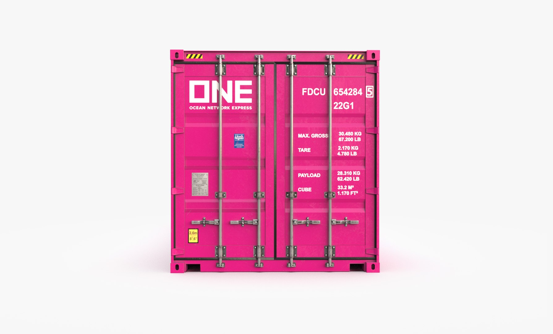 20 Ft MAERSK Standard Shipping Container 3D Model - TurboSquid 2223466