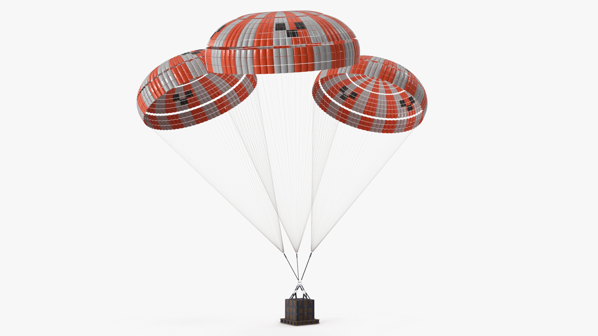 3D Elevating Parachute System Triple For NASA Cargo - TurboSquid 2239293
