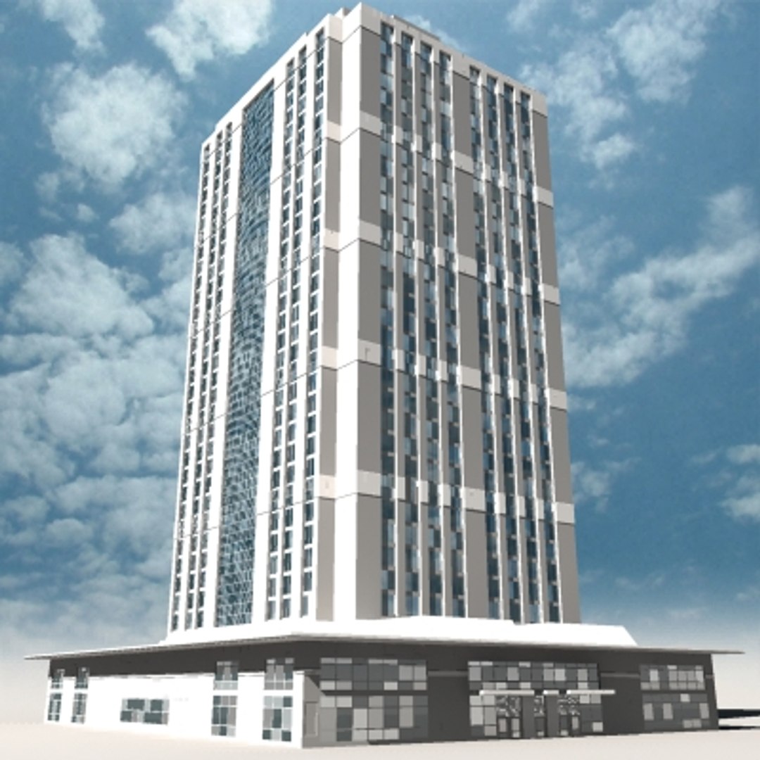 skyscraper buildings 3d model