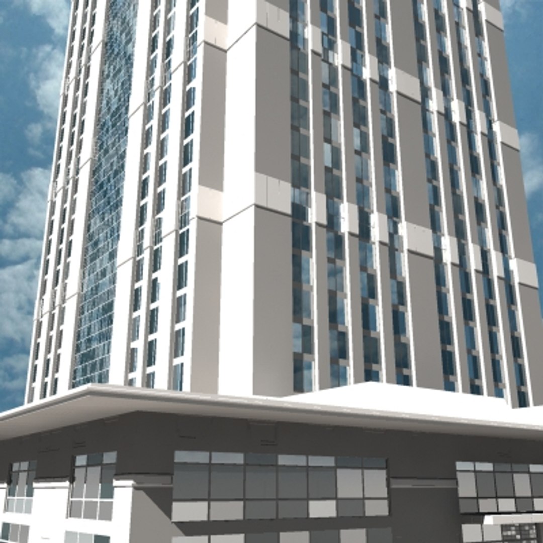 skyscraper buildings 3d model