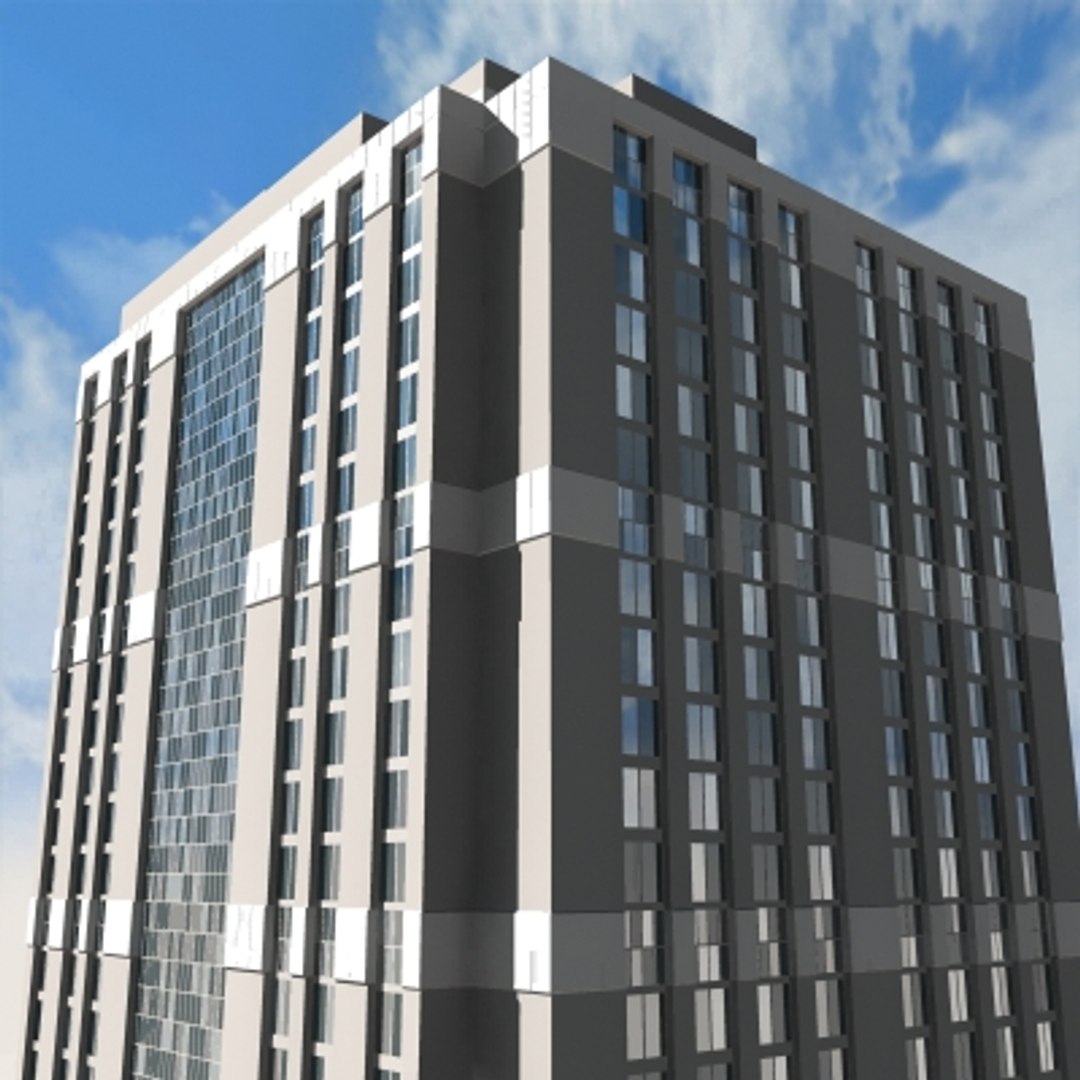 skyscraper buildings 3d model