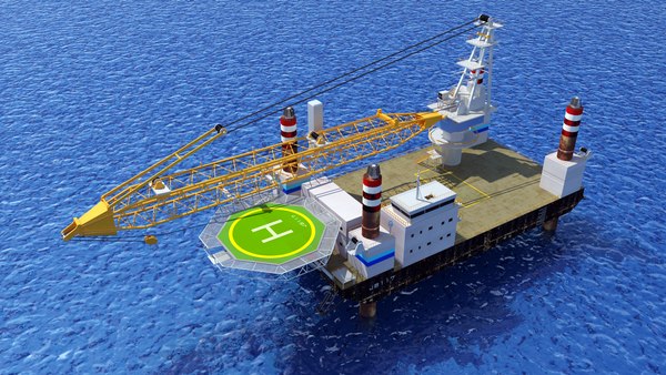 Jackup platform 3D - TurboSquid 1703384