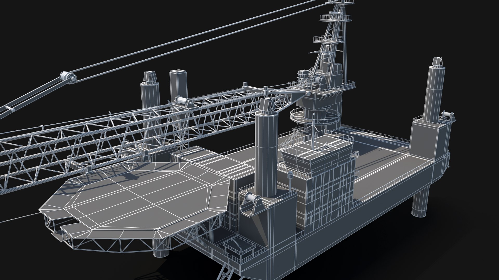 Jackup Platform 3D - TurboSquid 1703384