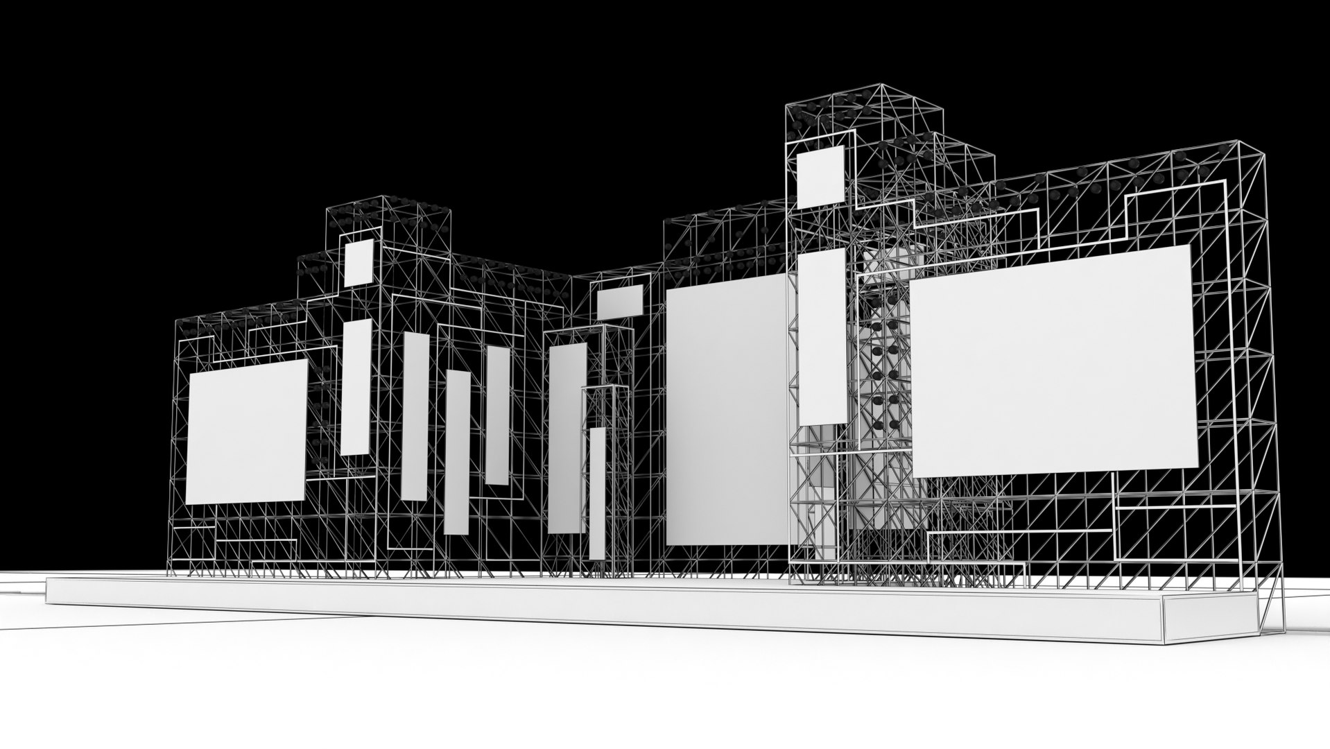 Virtual Concert Stage 05 3D Model - TurboSquid 2259417