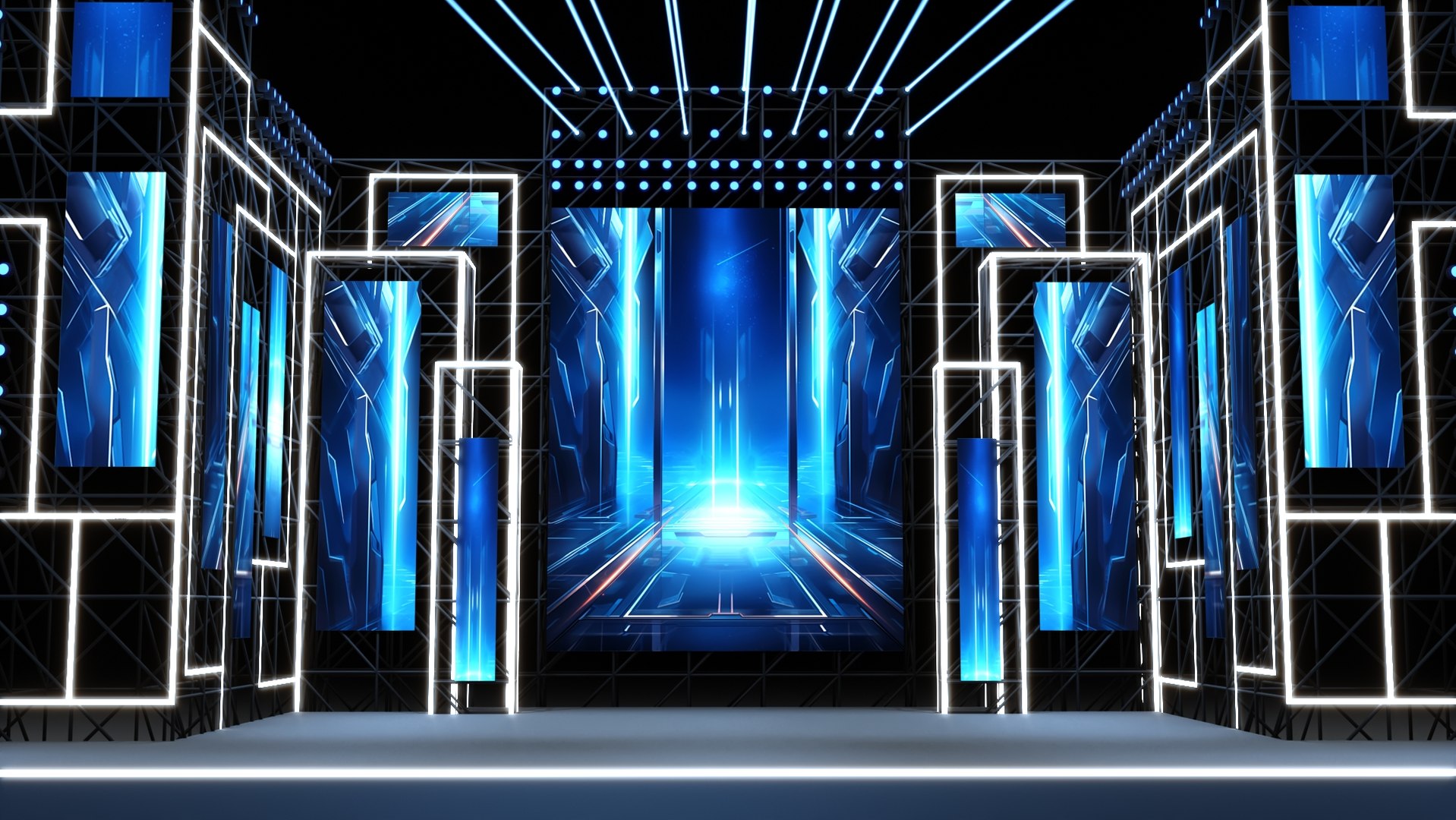 Virtual Concert Stage 05 3D Model - TurboSquid 2259417