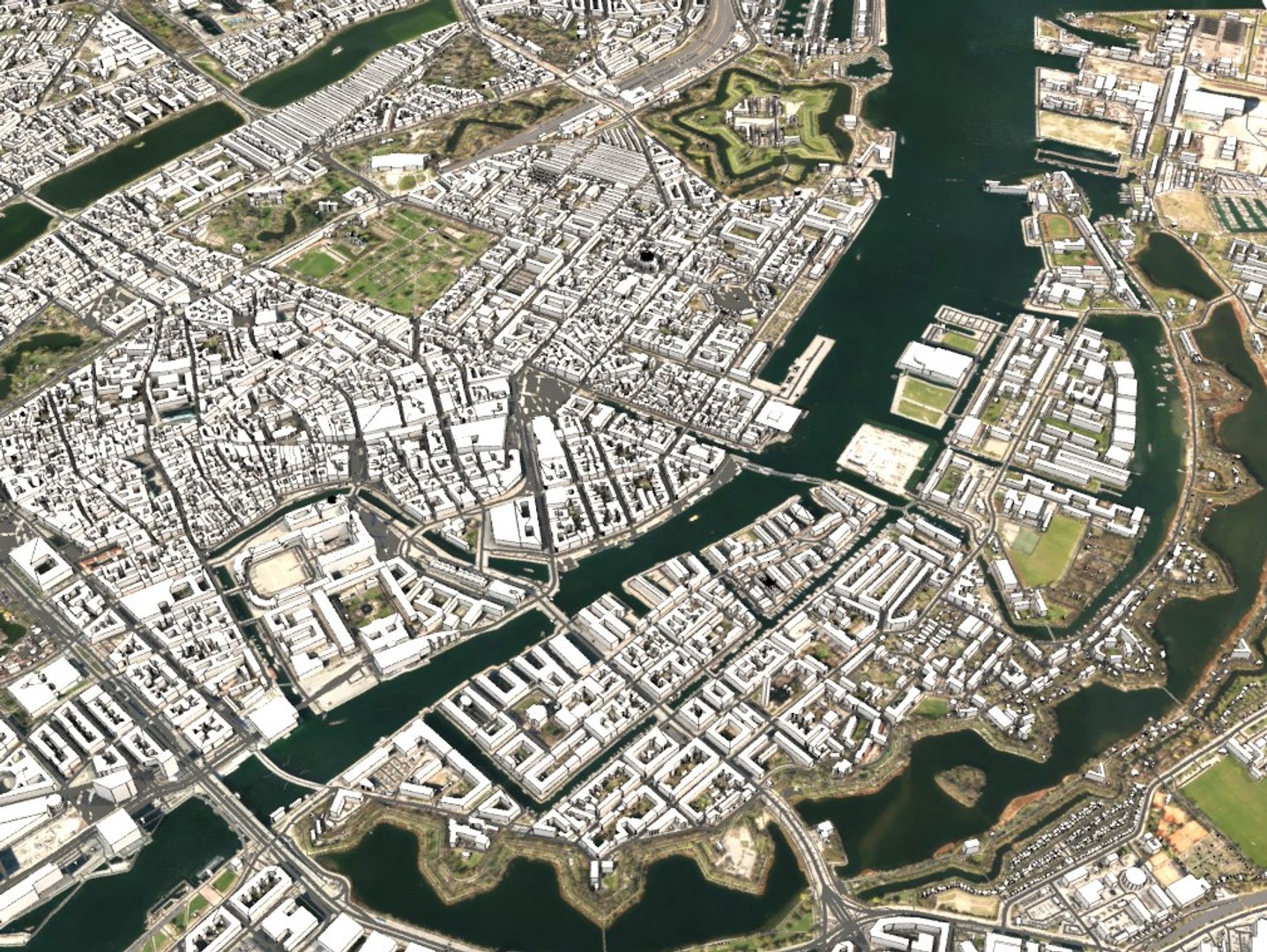 Cityscape Copenhagen Denmark City 3D Model - TurboSquid 1638622