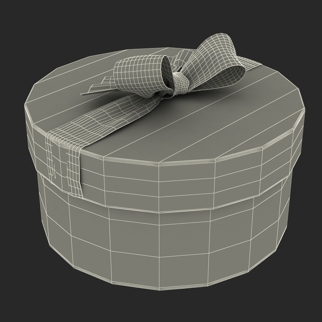 giftbox 5 pink 3d c4d