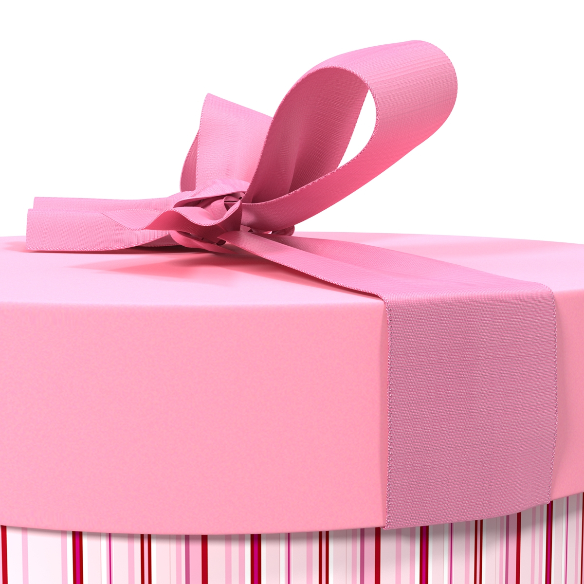giftbox 5 pink 3d c4d