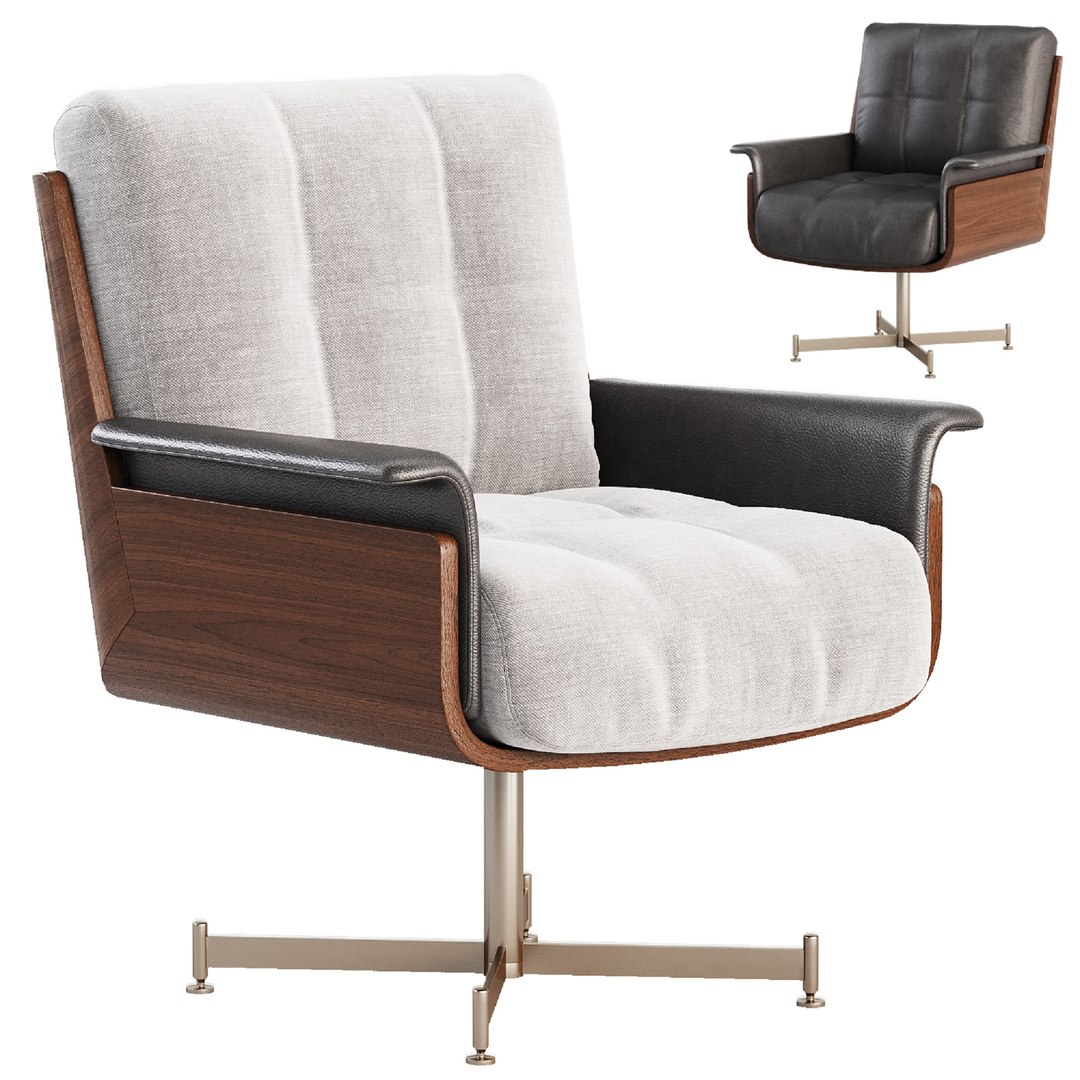 Office chair Minotti Daiki Studio 3D model - TurboSquid 2171039