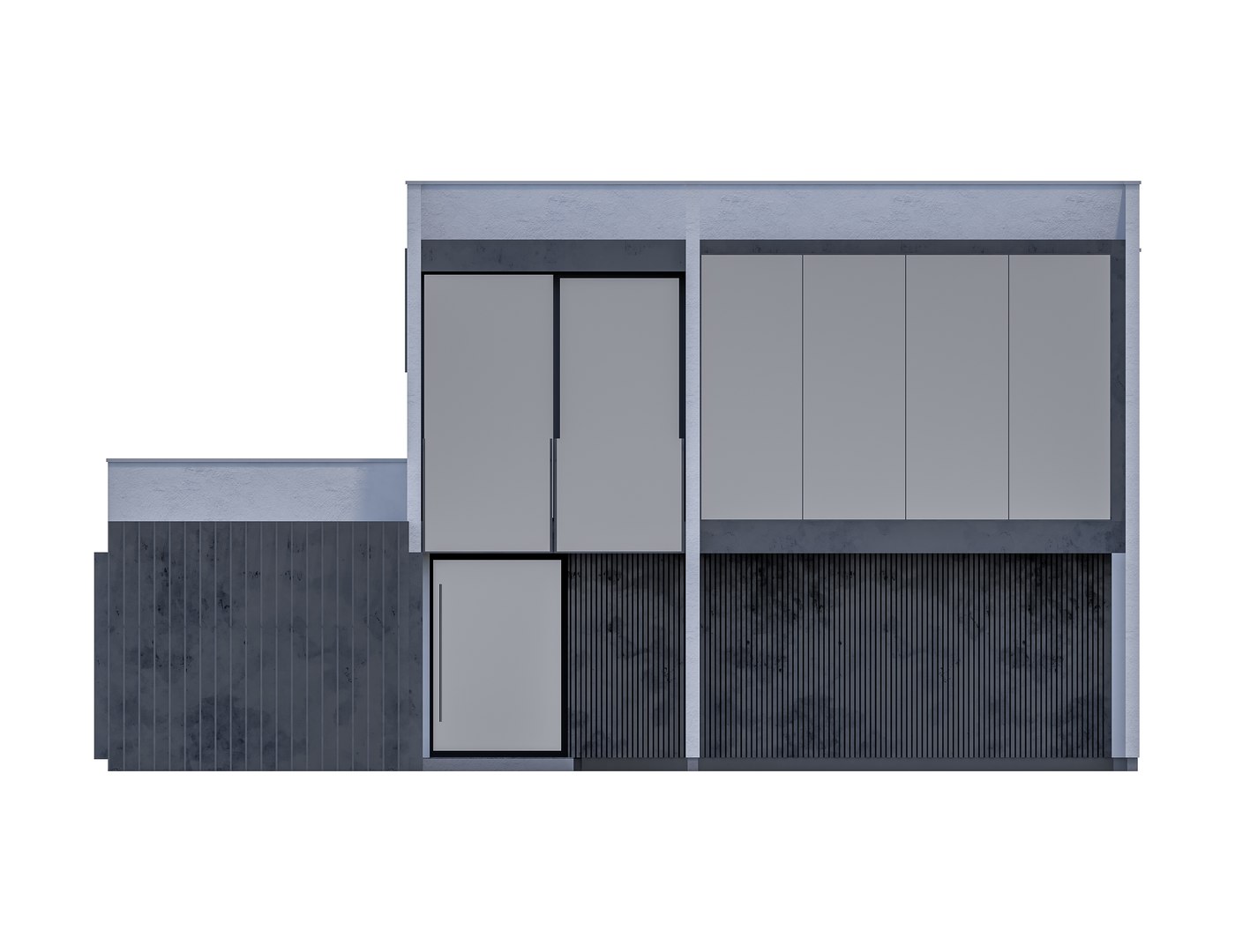 Family House 28 - Created With Fully Parametric Revit Families Model ...