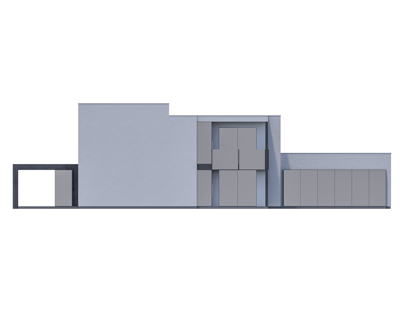 Family House 28 - Created With Fully Parametric Revit Families Model ...