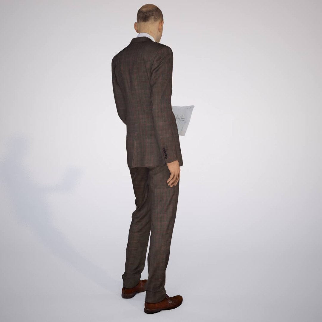 3d model man male human