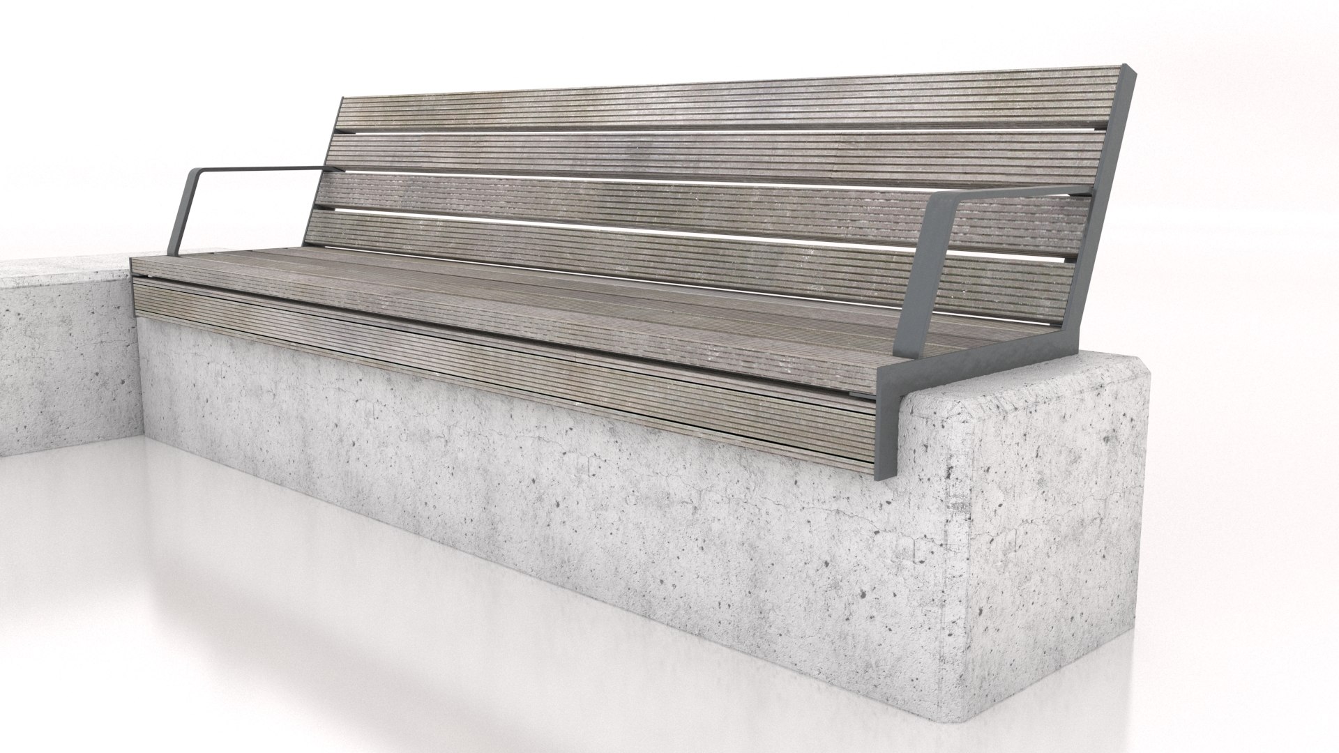 3D City Bench Set - TurboSquid 1521006