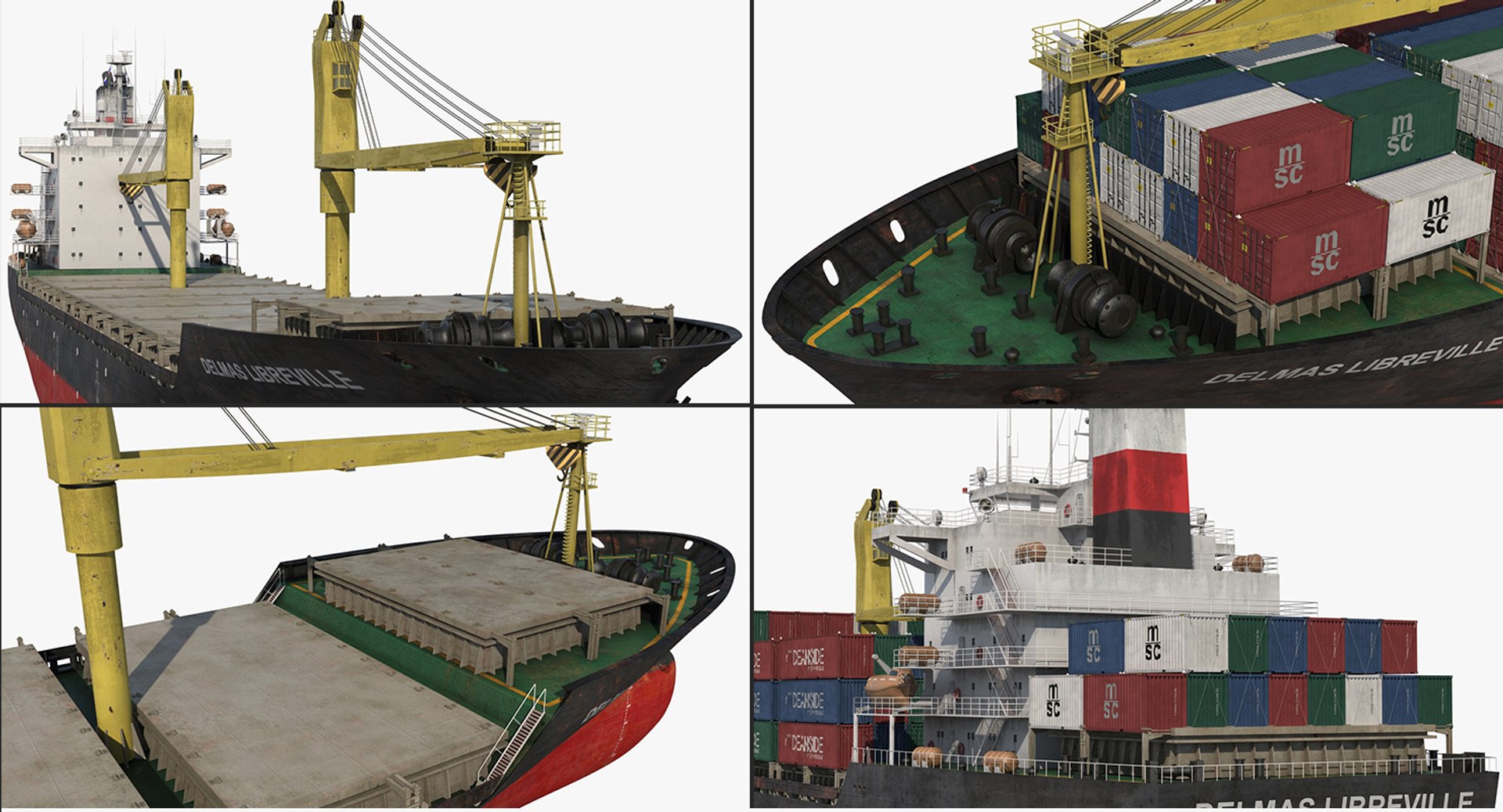 container ship 3d model
