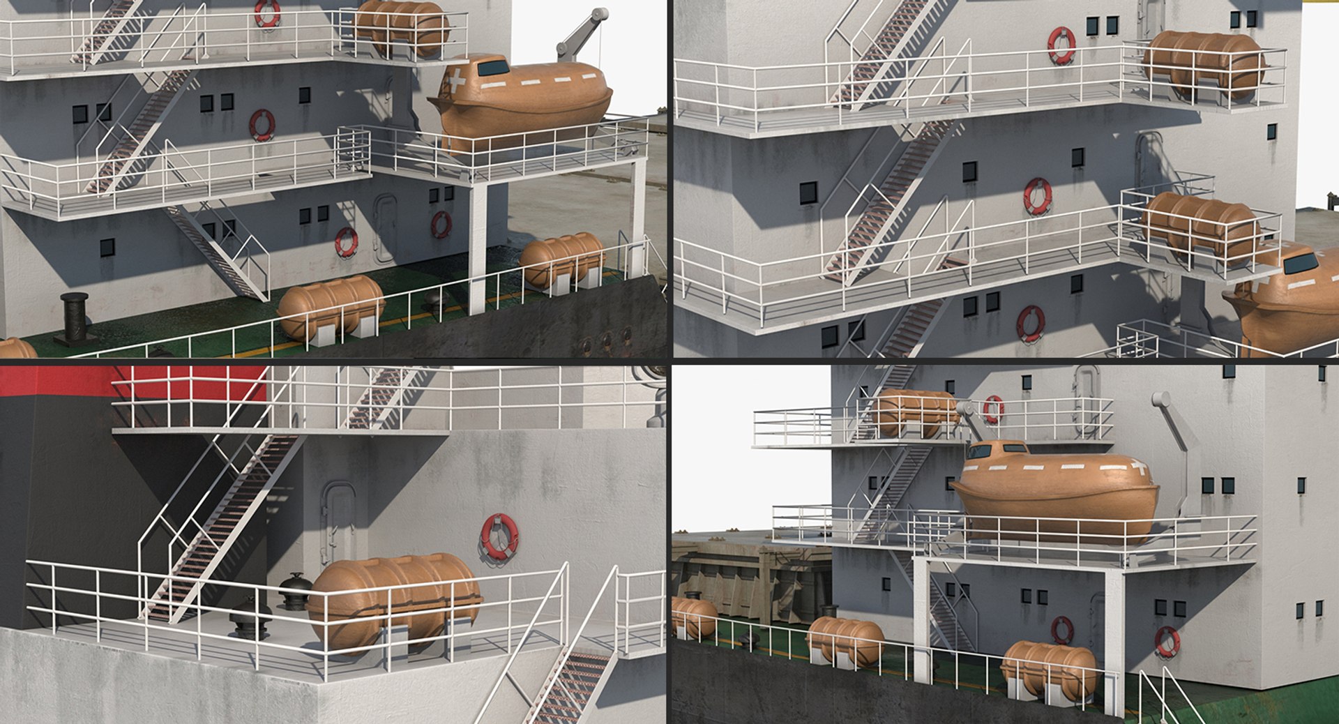 container ship 3d model