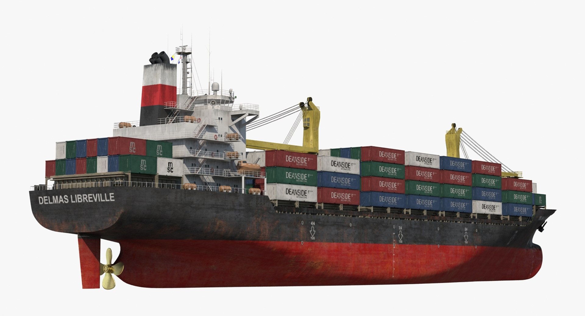 container ship 3d model