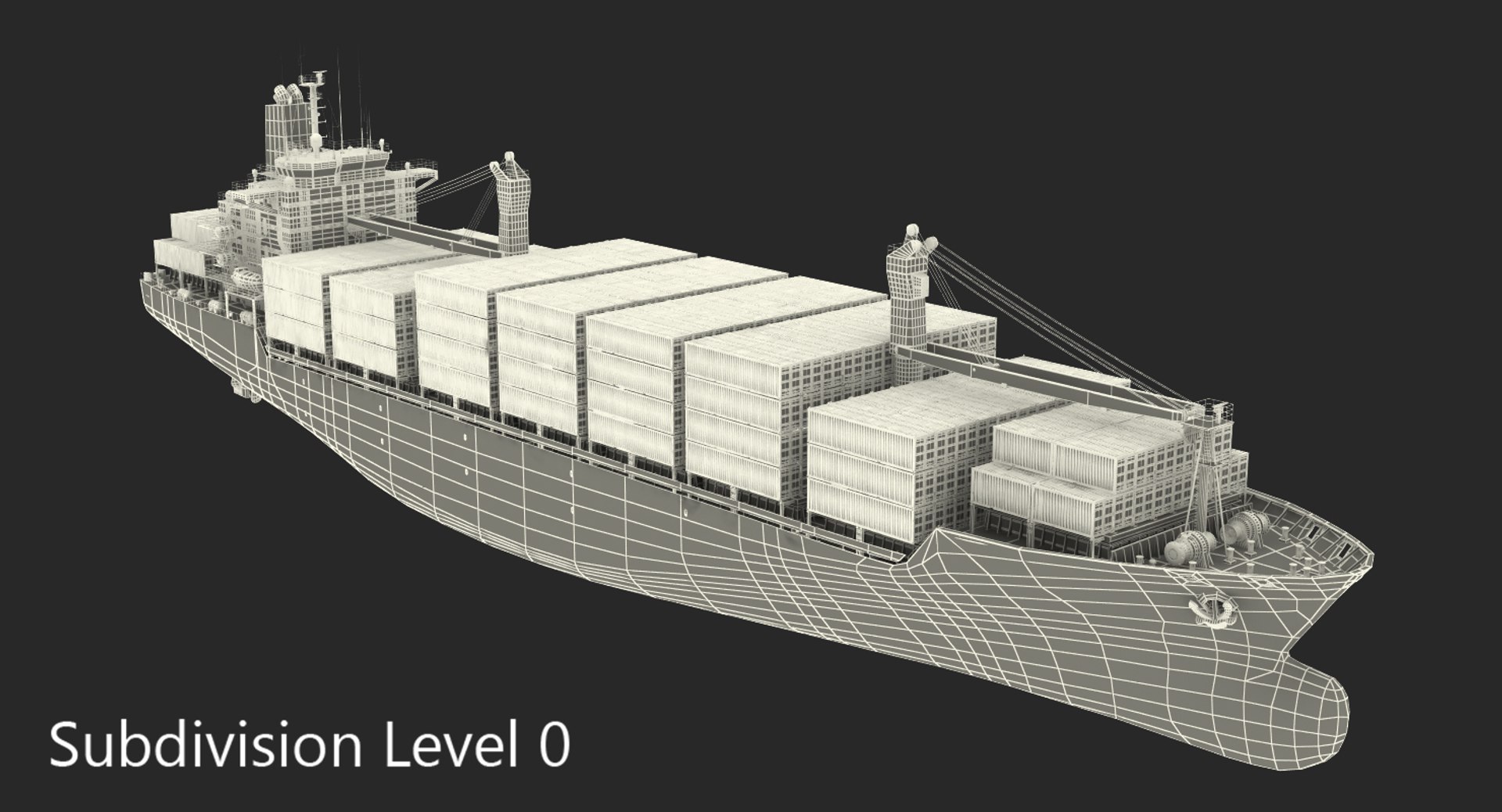 container ship 3d model