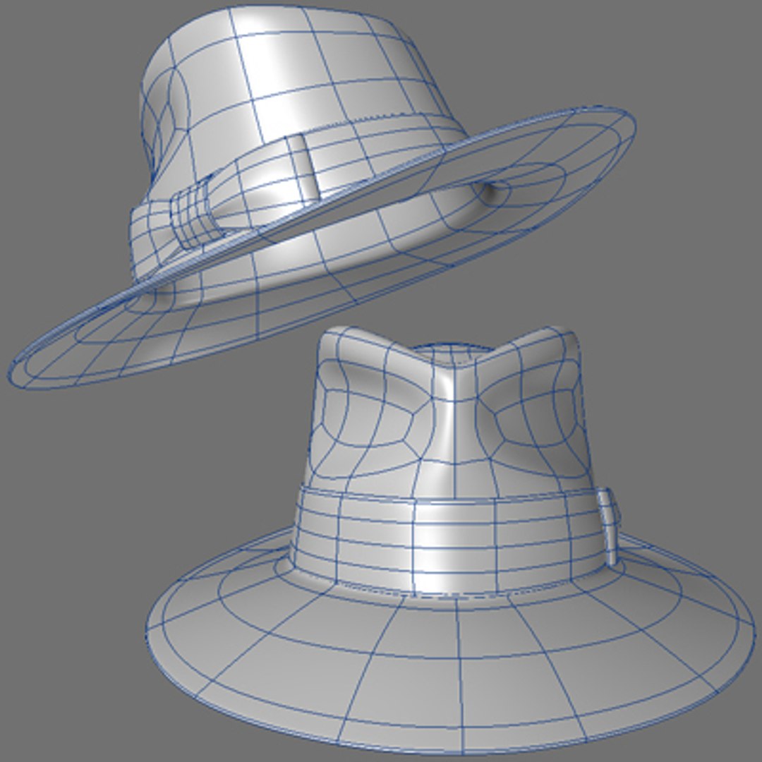 3d Fedora Hat Model