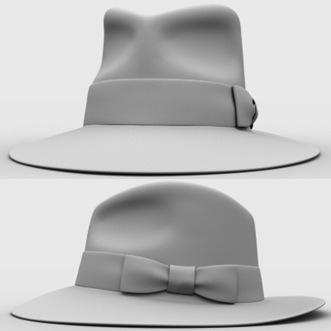 3d Fedora Hat Model