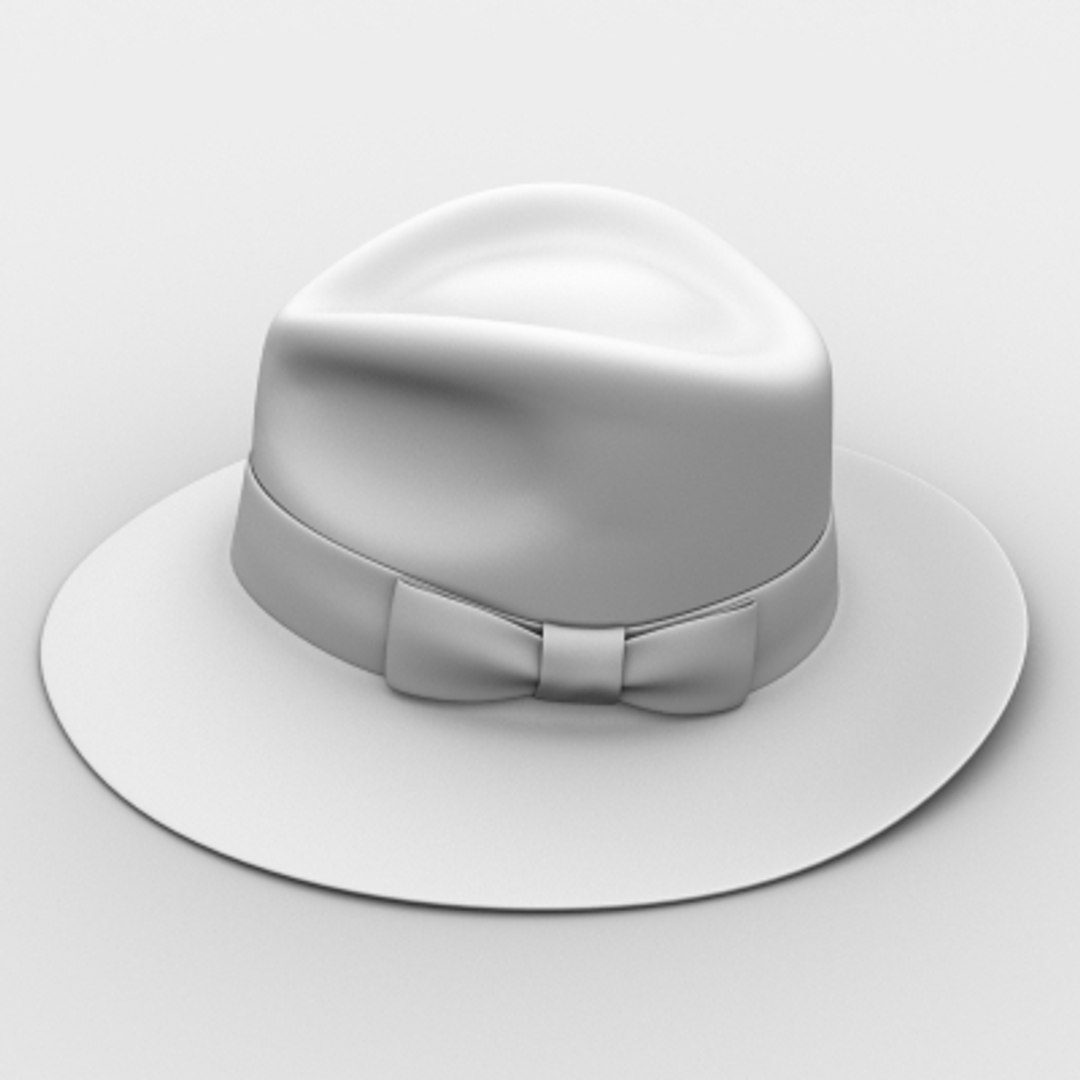 3d Fedora Hat Model