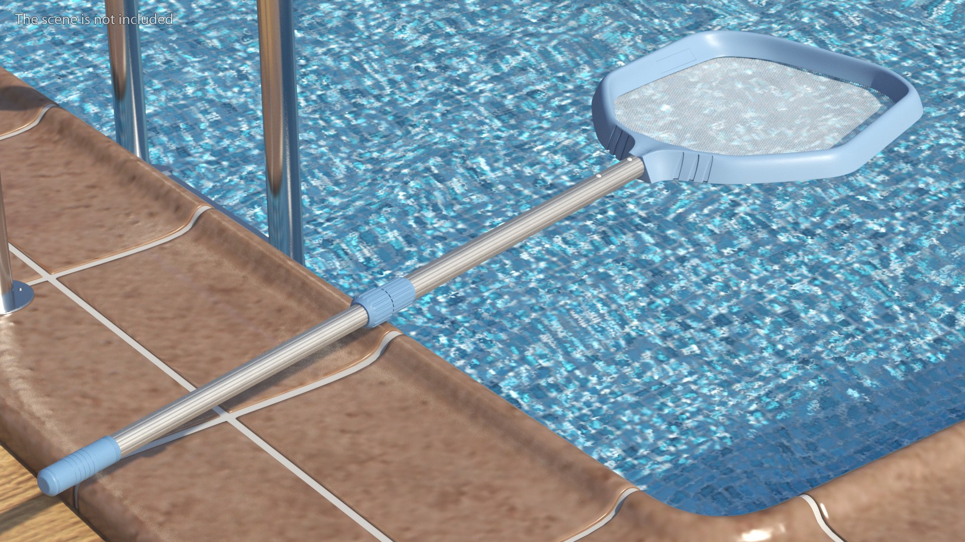 Pool Surface Leaf Skimmer With Handle 3D Model - TurboSquid 1964280