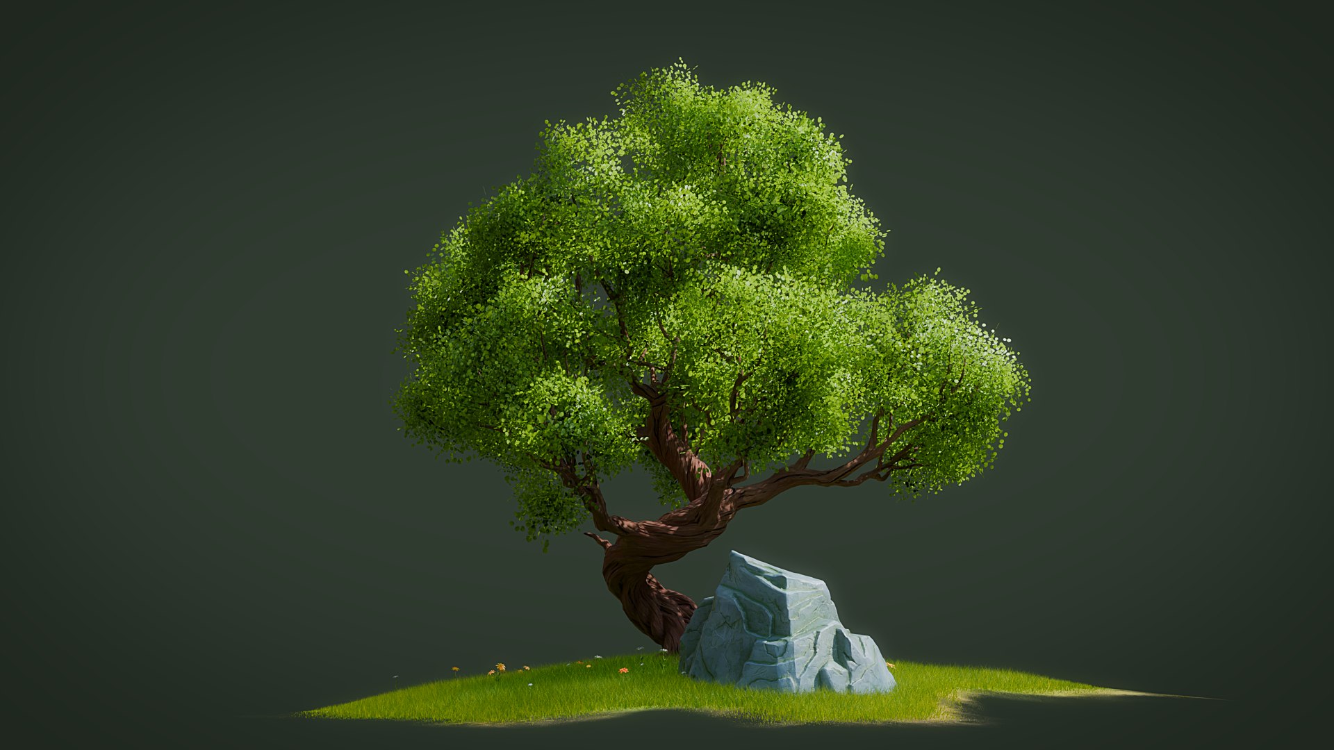 Cartoon Stylized Tree 3D Model - TurboSquid 2385530