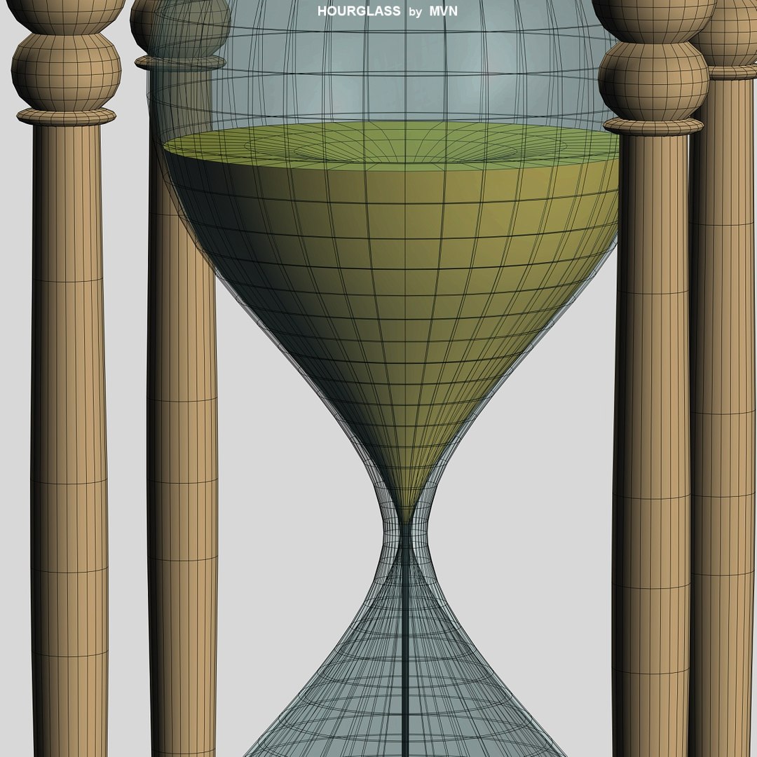 3d Hourglass Sand Model