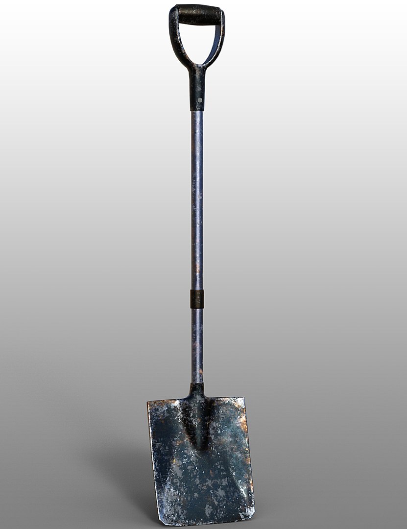 3D lawn rake fork shovel model - TurboSquid 1293730