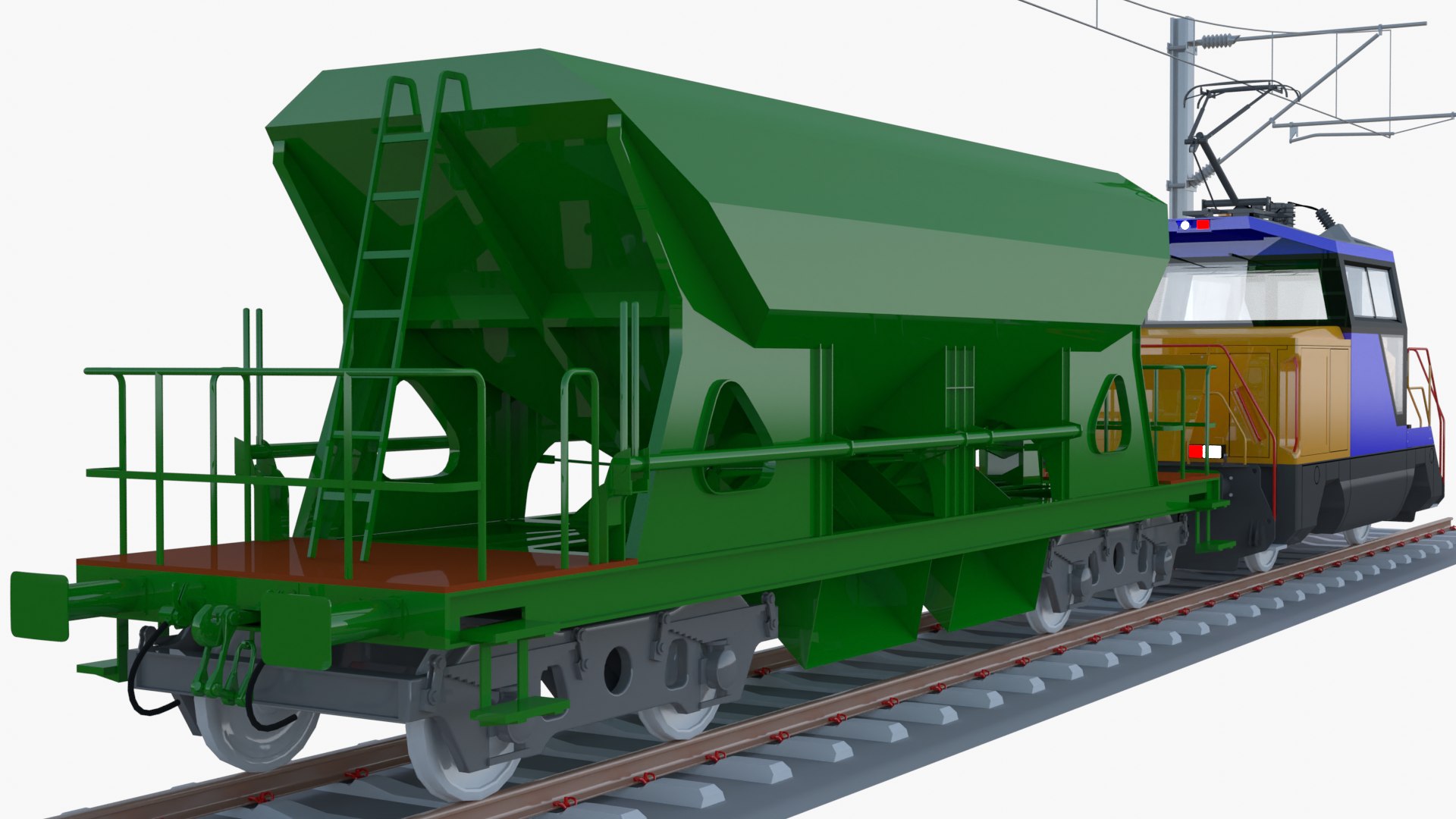 Cargo Train 3 3D - TurboSquid 1950118