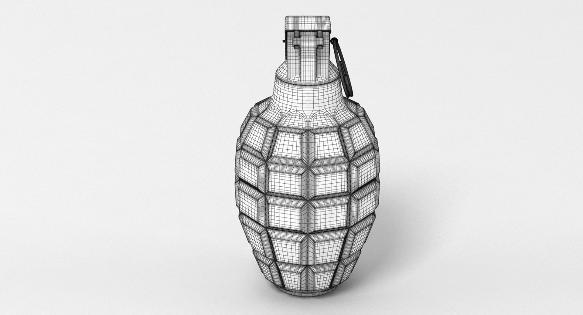3d Grenade Realistic Model