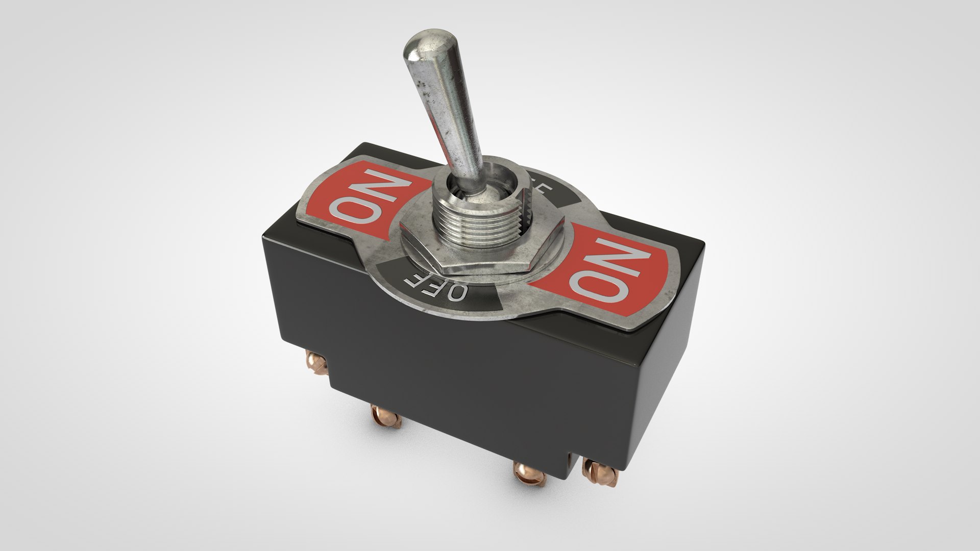 Old Toggle Switch 3d C4d
