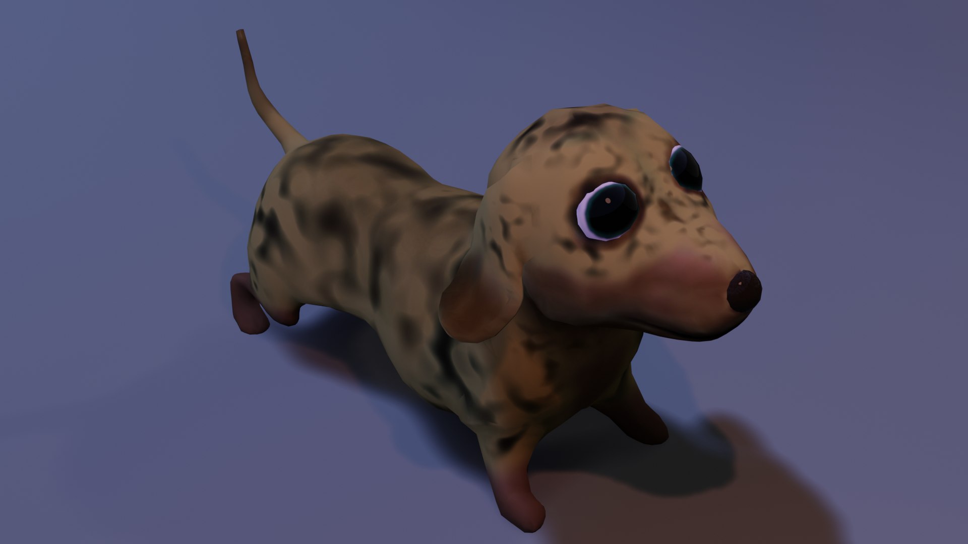 3D Cute Dachshund Dog Rigged - TurboSquid 1374214