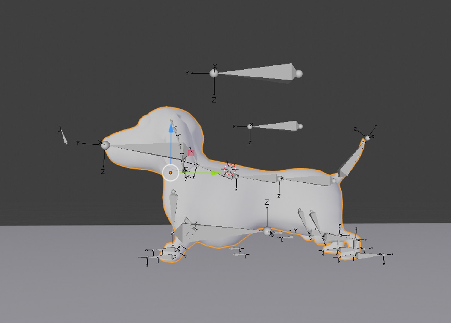 3D Cute Dachshund Dog Rigged - TurboSquid 1374214