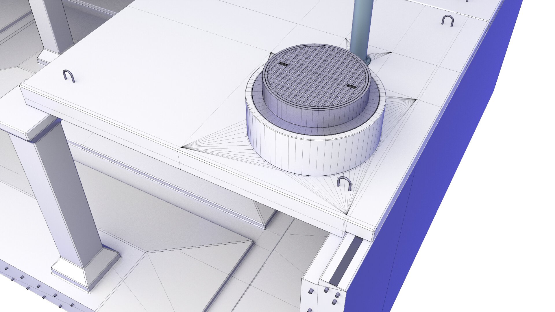 3D Underground Concrete Stormwater Storage Retention Tank 1 ...