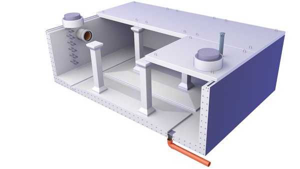 modelo 3d Underground Concrete Stormwater Storage Retention Tank 1 ...
