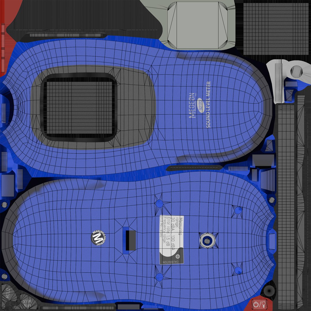 3D Handheld Sound Level Meter Model - TurboSquid 2224503