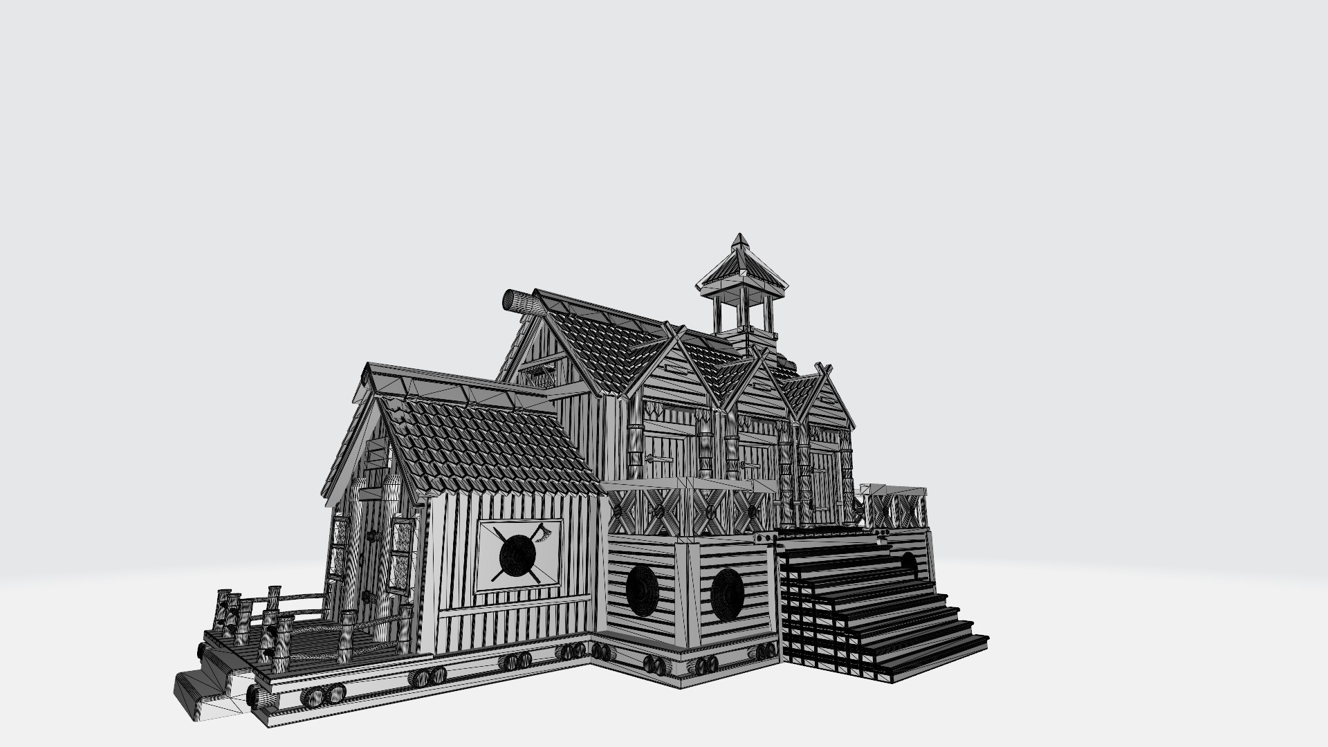 Architecture House 3D Model - TurboSquid 1696288