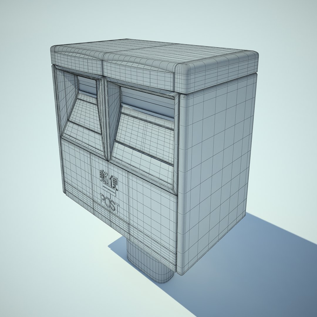 mail post box 3d model