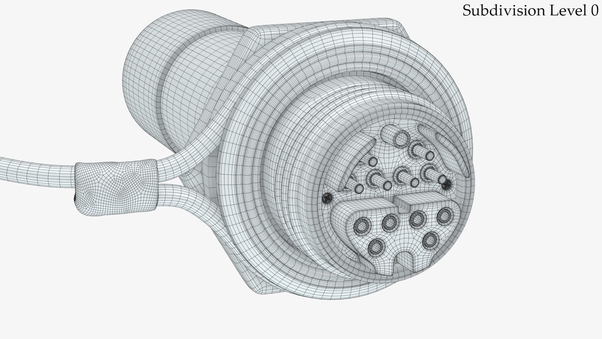 3D Fiber Optic Connector Type 2 - TurboSquid 2059633