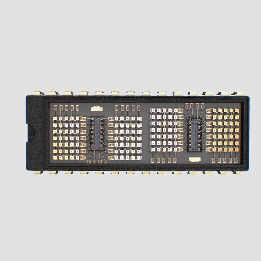 Microchip 3D Model - TurboSquid 1790260